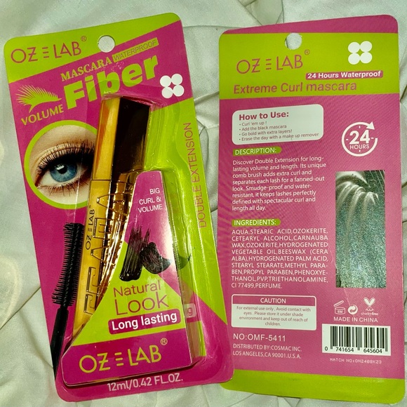 Oze Lab | Makeup | Oze Lab Fiber Volume Mascara Waterproof 2ml New ...